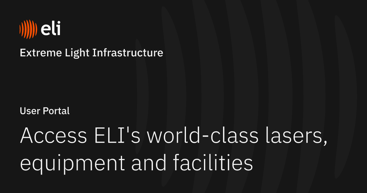 ELI User Portal